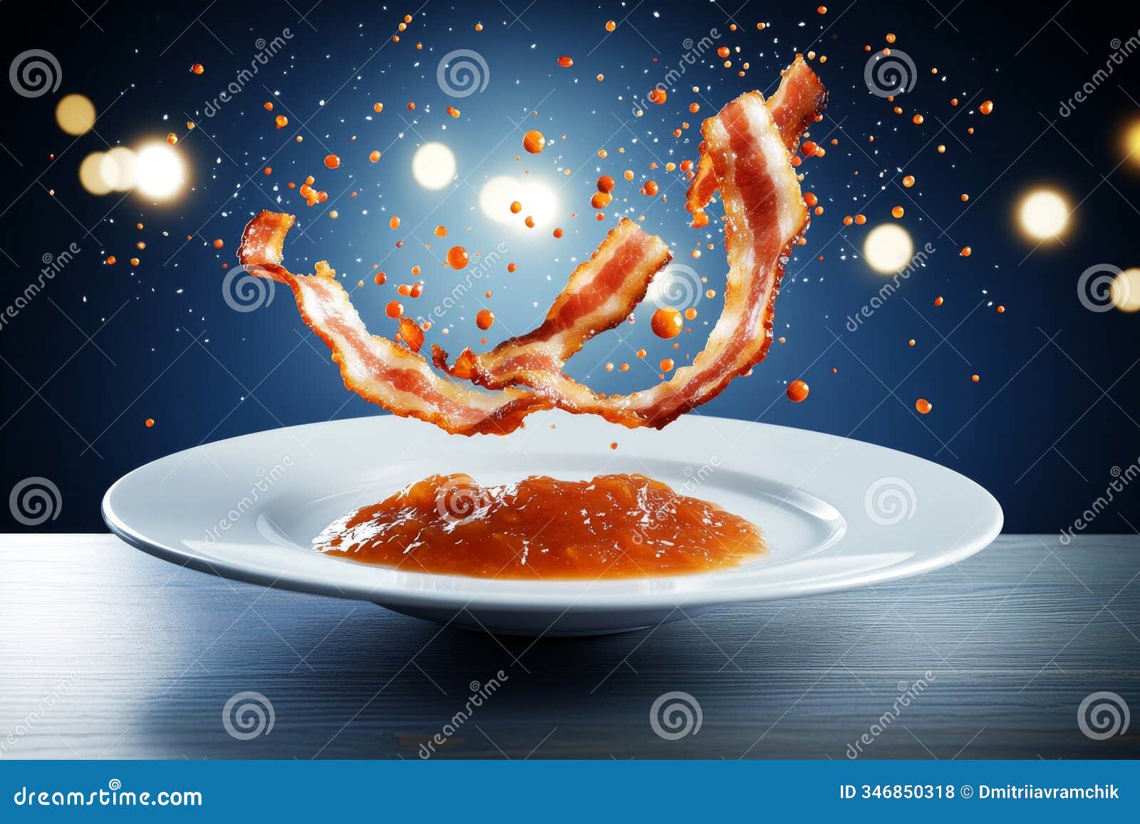 A Slice of Bread for Toasting in Zero Gravity, Dripping Maple Syrup and ...