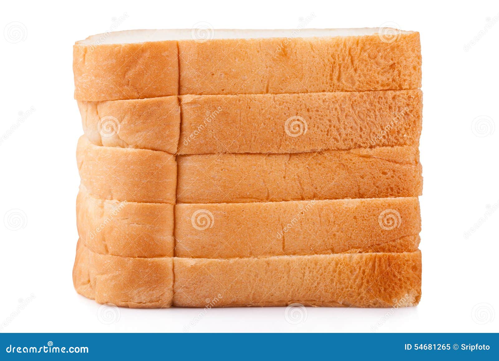 White Bread Sliced On A Dark Wooden Table. Selctive Focus. Blurred ...