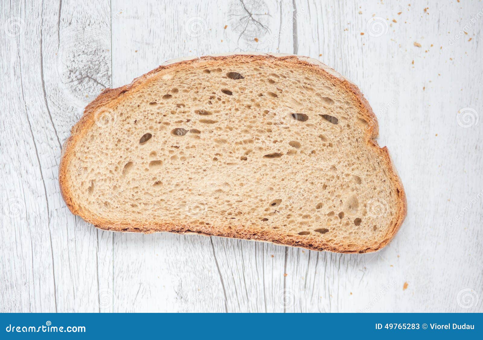 Slice of bread stock image. Image of wheat, flour, white - 49765283