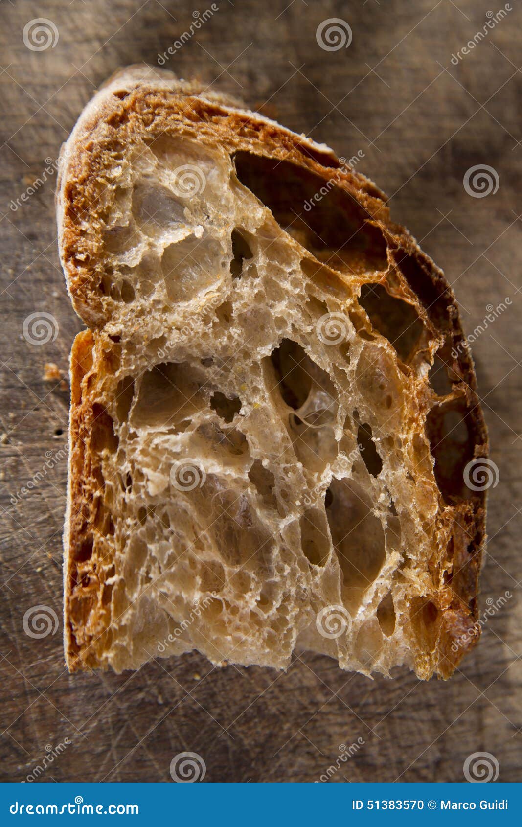 Slice of bread stock photo. Image of bread, slice, bakery - 51383570