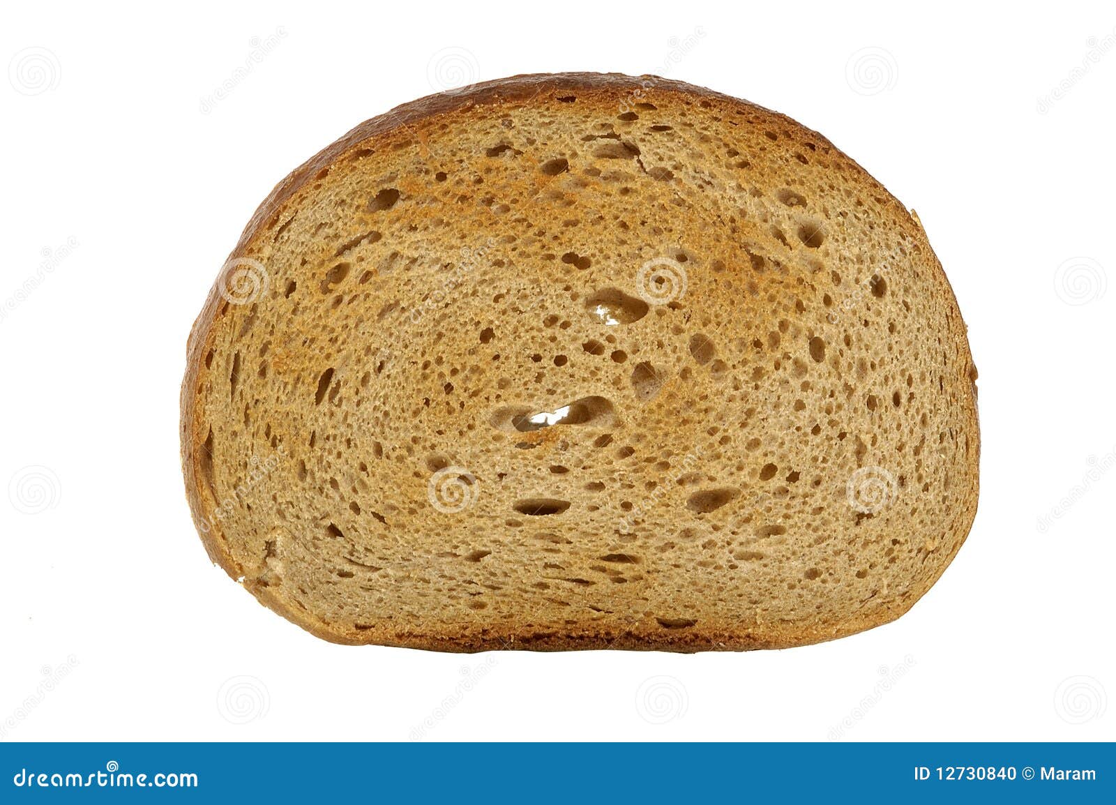 Slice of brown bread stock photo. Image of natural, food - 12730840