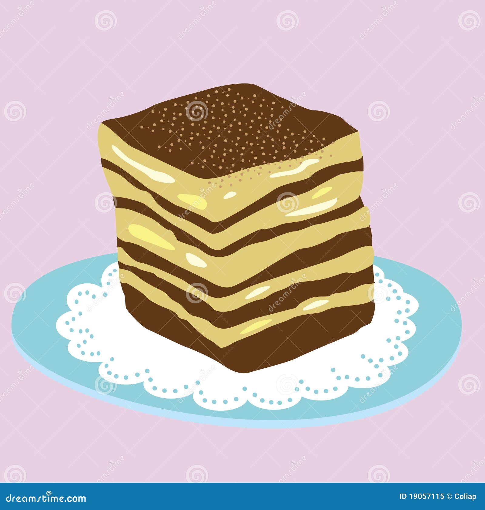 Slice of cake abstract stock illustration. Illustration of napkin ...