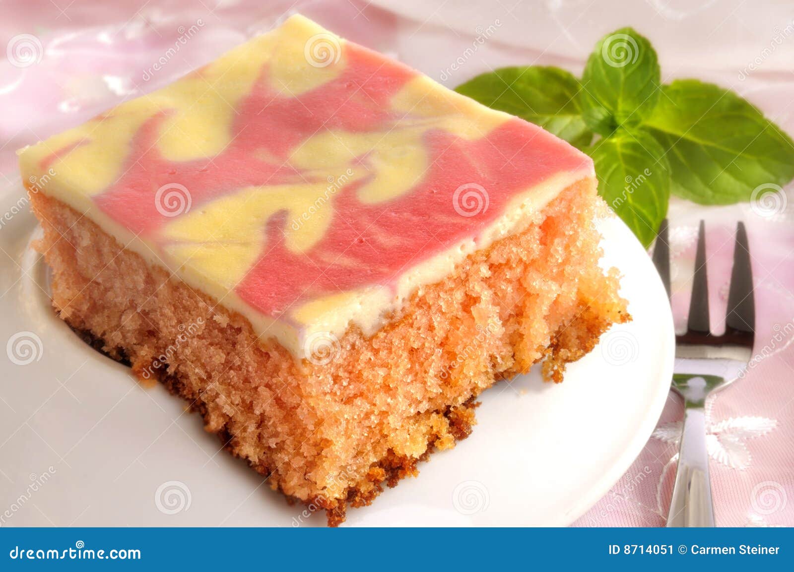 Slice of cake with icing stock image. Image of food, baking - 8714051
