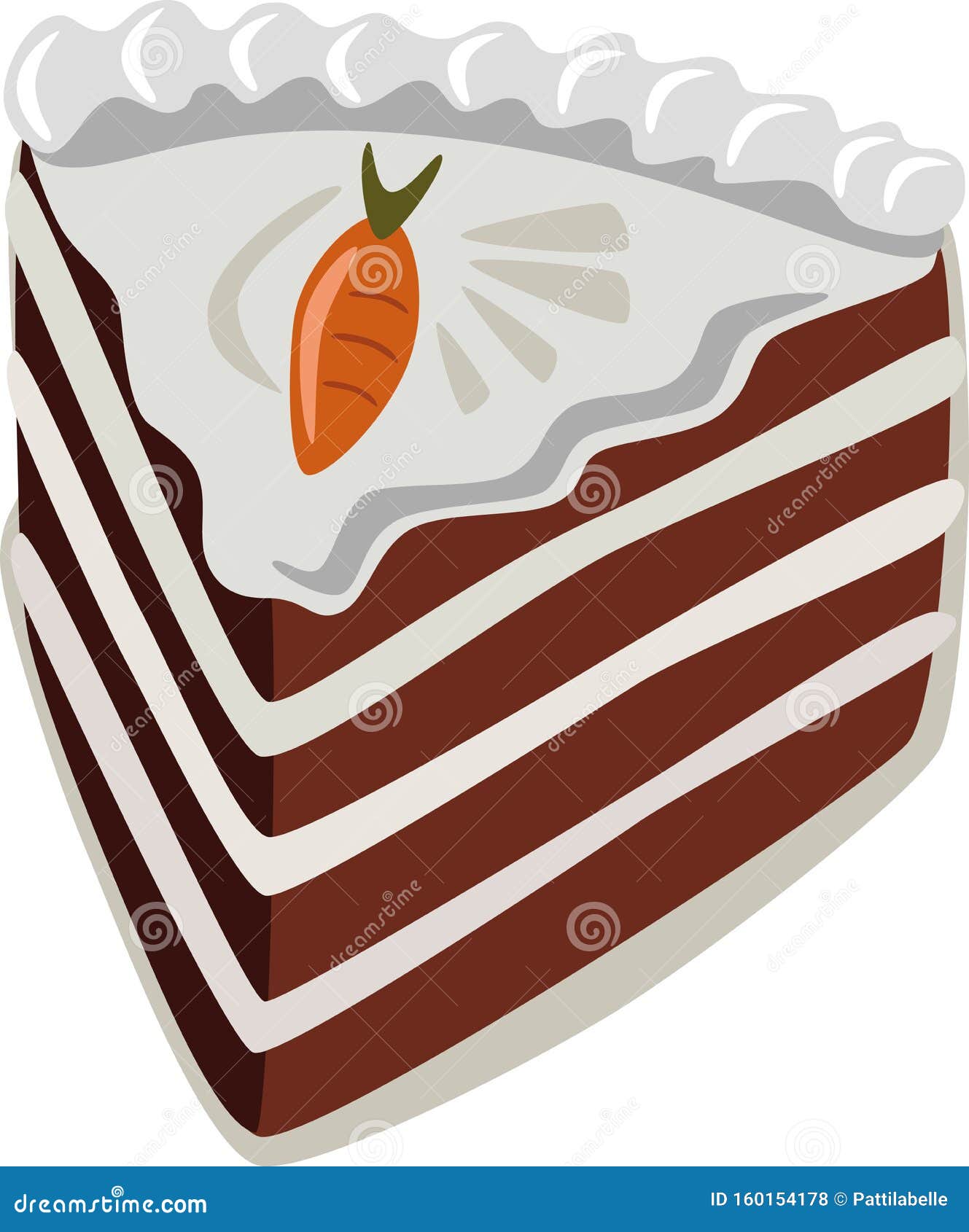Slice of Cake - Illustration Stock Vector - Illustration of comic ...