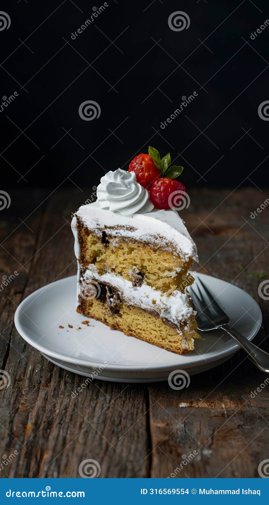 Slice of Cake Missing, a Delectable Temptation Captured Stock ...