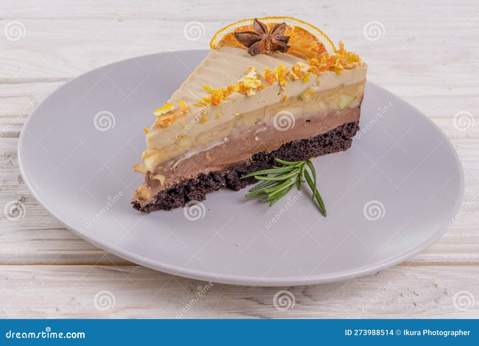Slice of Cake on Plates for Restaurant Menu 3 Stock Photo - Image of ...