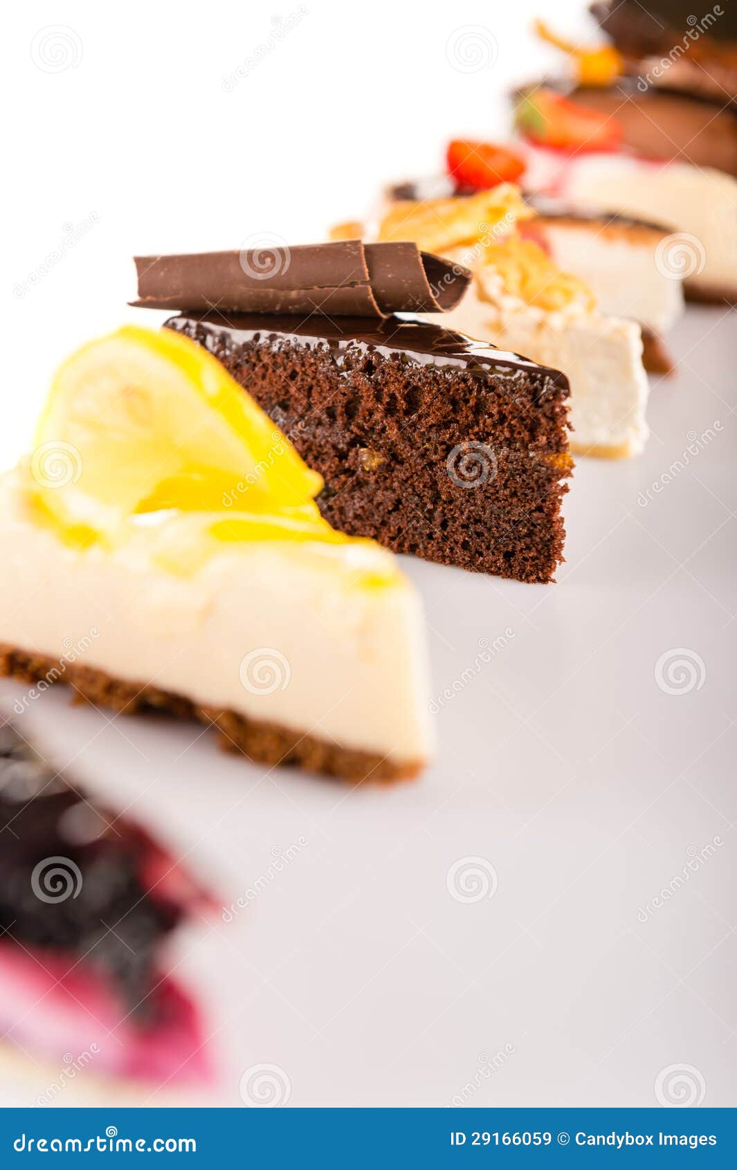 Slice of Cake Selection Delicious Tart Choice Stock Image - Image of ...