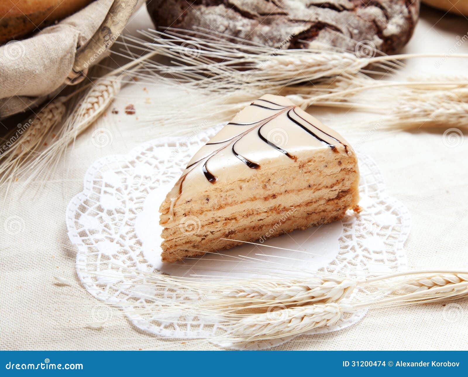 Slice of cake stock photo. Image of birthday, brown, piece - 31200474