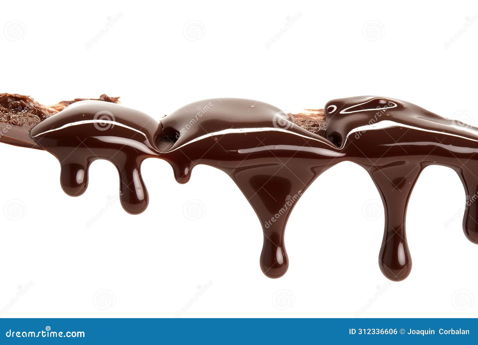 Slice of Cake Topped with Rich Chocolate Icing, with Melted Chocolate ...