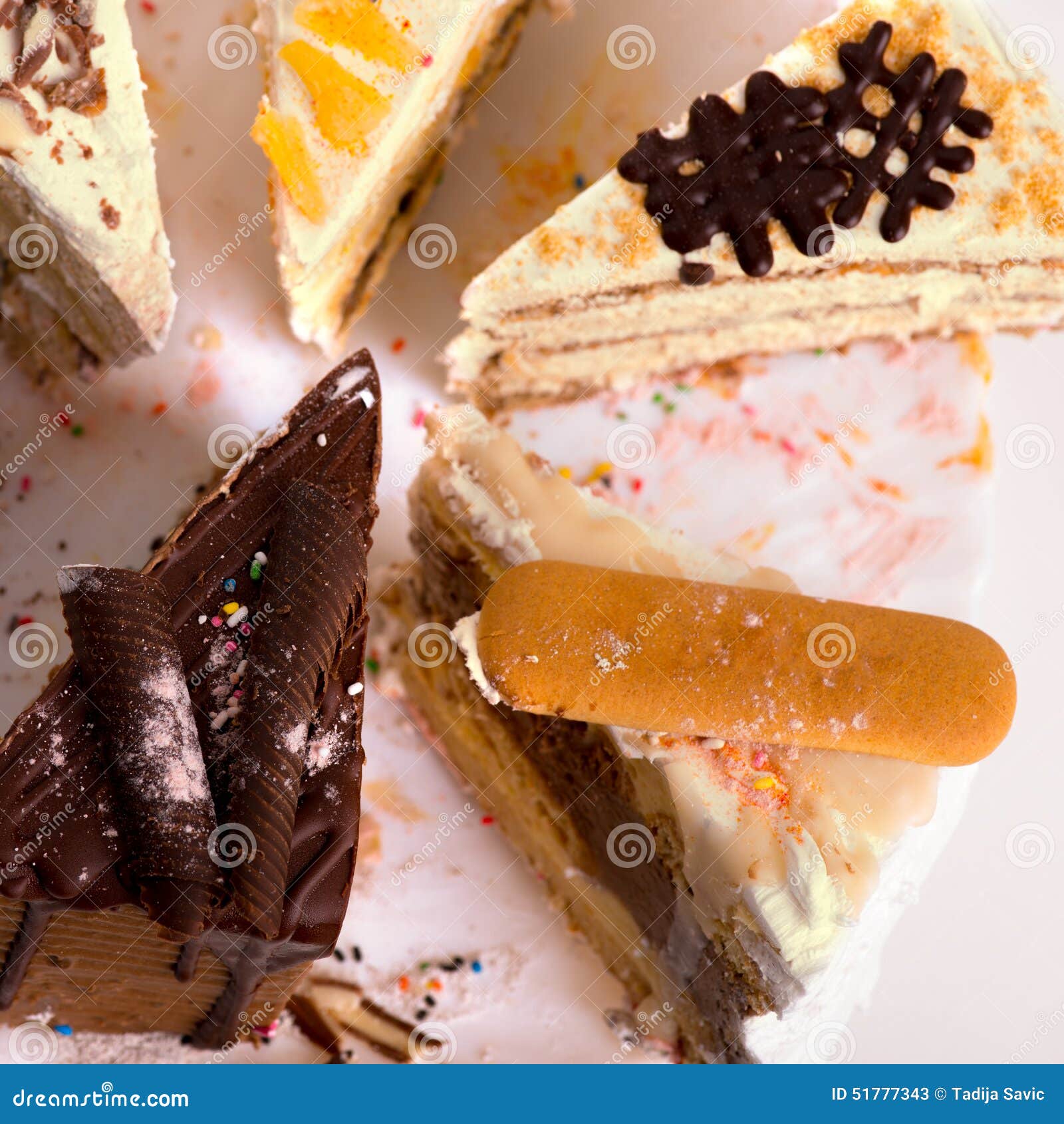 Slice of Cakes stock image. Image of cake, sprinkles - 51777343