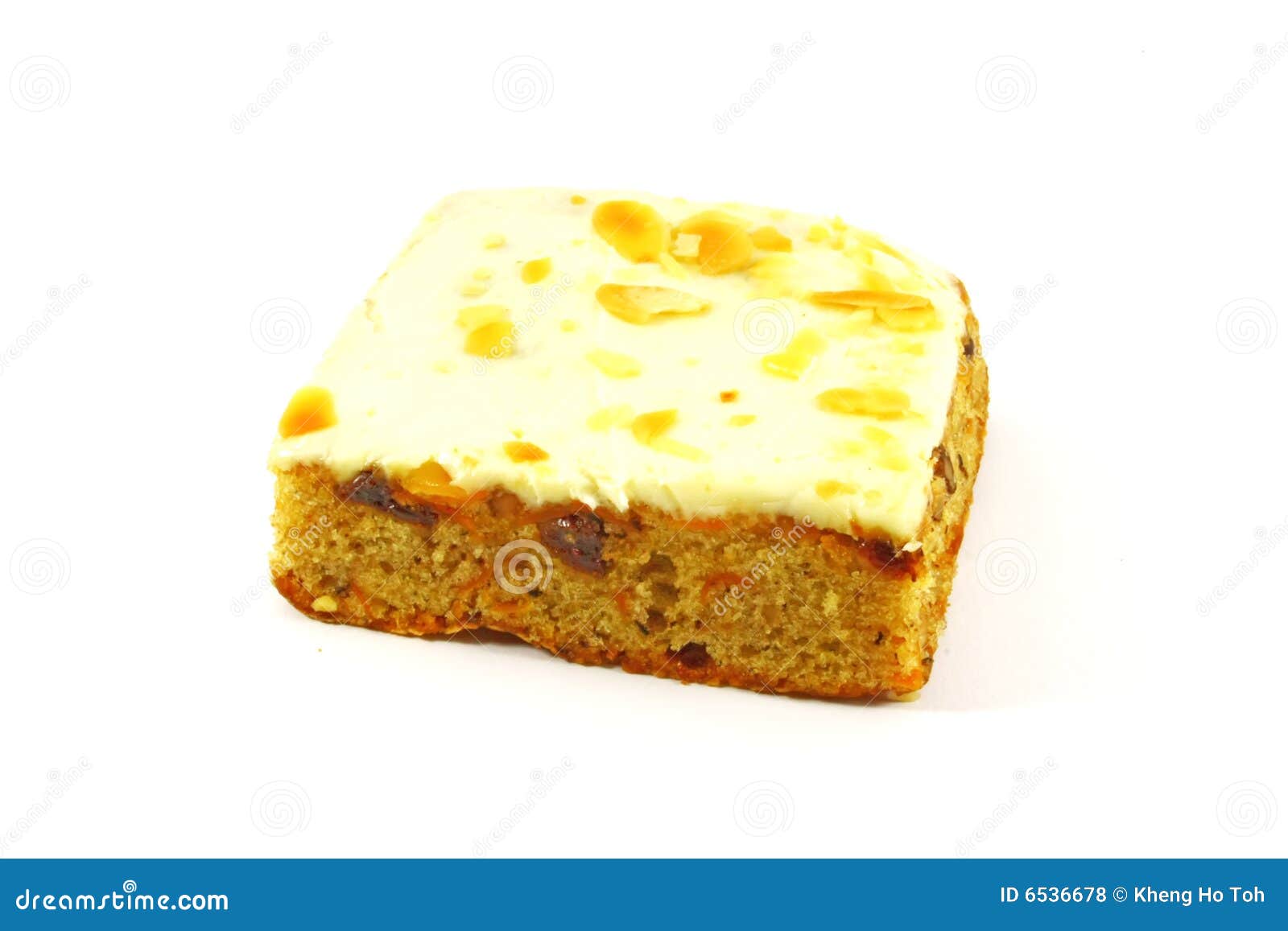 Slice of Carrot Cake Square Stock Photo - Image of icing, dessert: 6536678