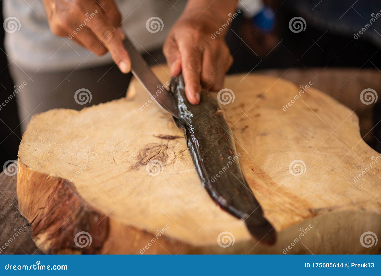 Slice catfish stock photo. Image of meat, delicious - 175605644
