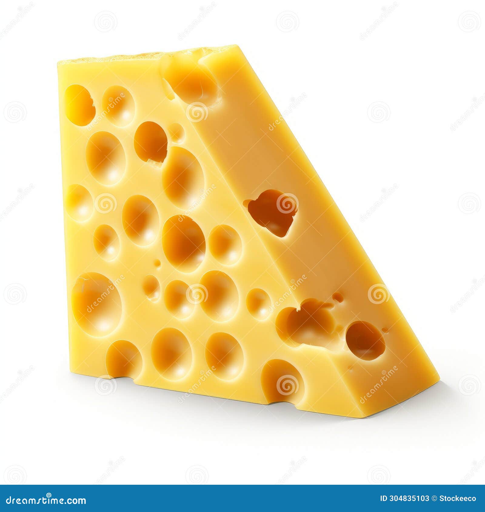 Isolated Cheese Image with Holes on White Background Stock Illustration ...