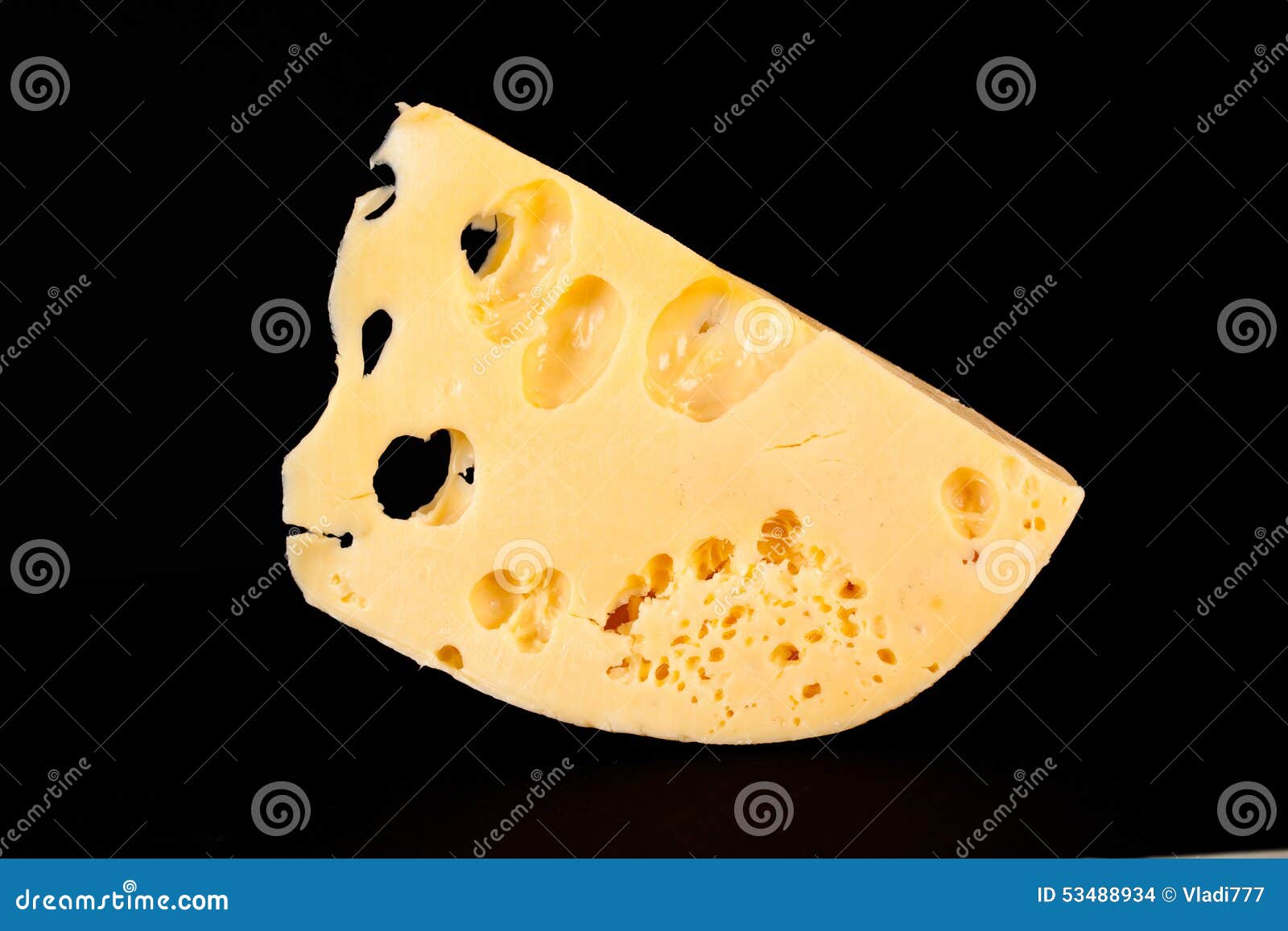 Slice of cheese stock photo. Image of cheez, portion - 53488934