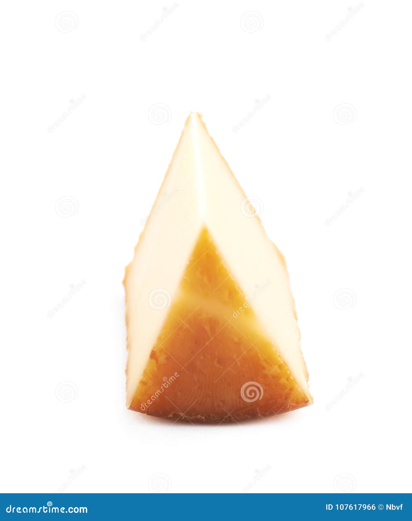 Slice of cheese isolated stock photo. Image of edam - 107617966