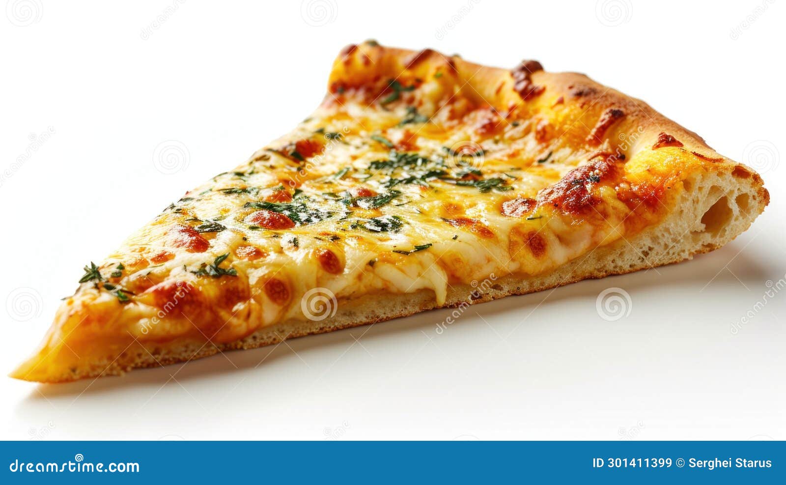 A Slice of Cheese Pizza with a White Background and No Toppings, AI ...