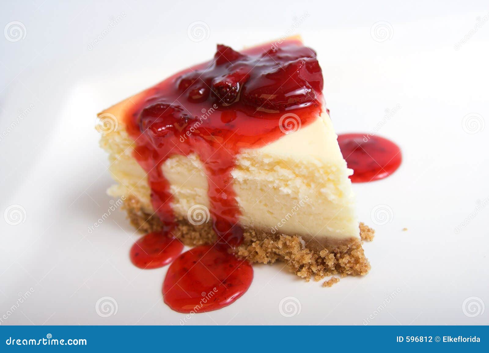 Slice of cheesecake stock photo. Image of cake, sauce, graham - 596812