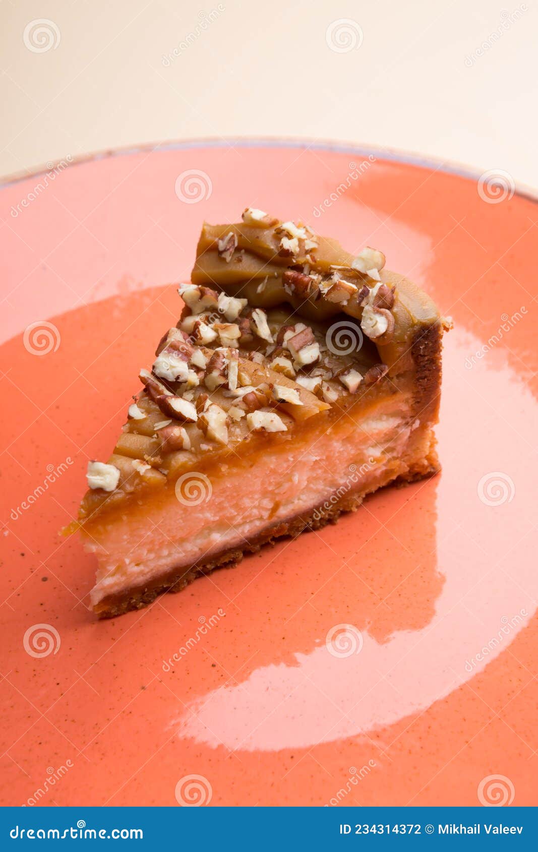 Slice of Cheesecake with Nuts on a Plate Stock Photo - Image of gourmet ... Slice of Cheesecake with Nuts on a Plate Stock Photo - Image of gourmet ...