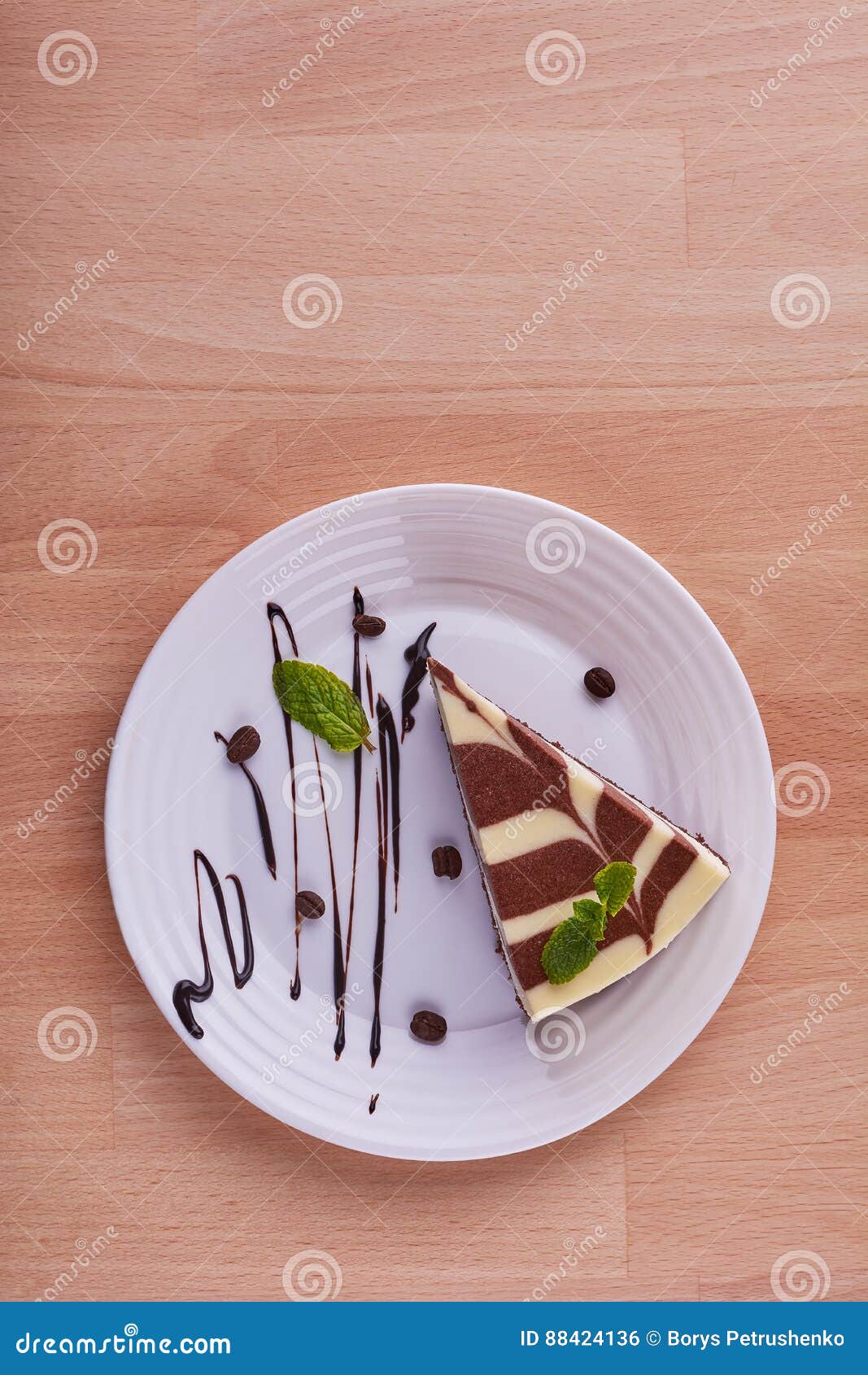 Slice of Cheesecake, Top View. Stock Photo - Image of health, gourmet ...