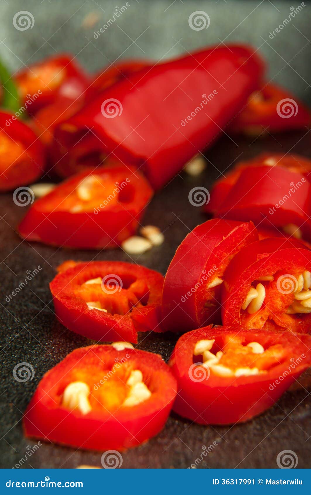 Slice chilli pepper stock image. Image of eating, freshness - 36317991