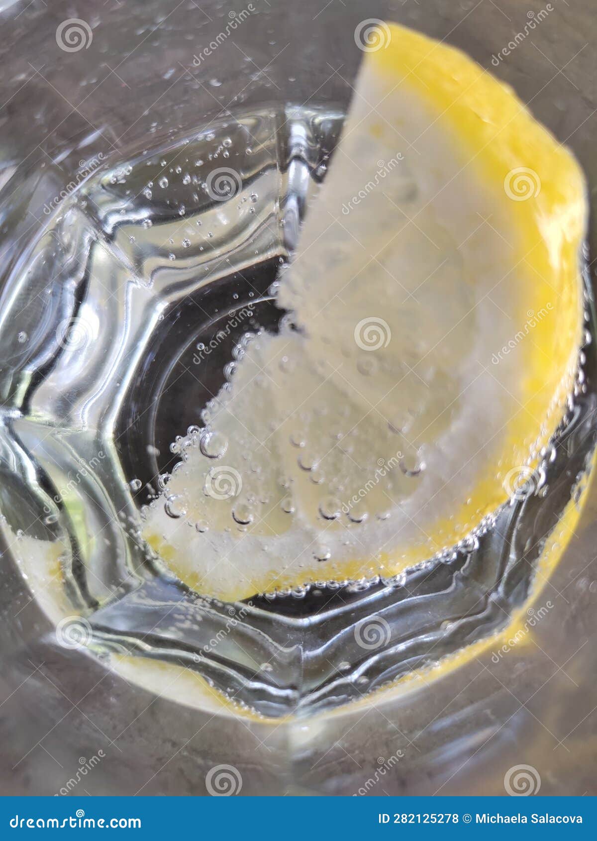 Slice of Citrone Inside a Water Stock Photo - Image of slice, citrone ...