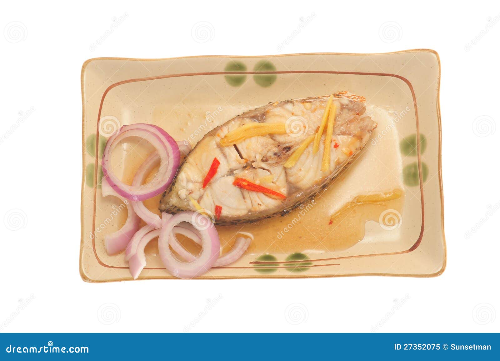Slice of Cooked Fish stock image. Image of food, fillet - 27352075