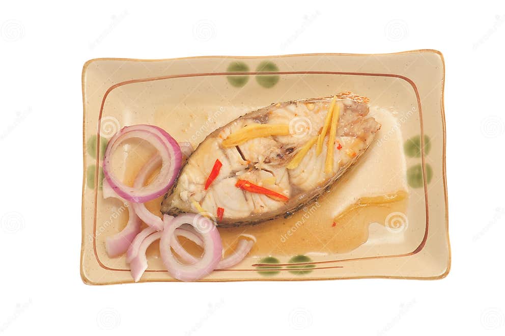 Slice of Cooked Fish stock image. Image of food, fillet - 27352075