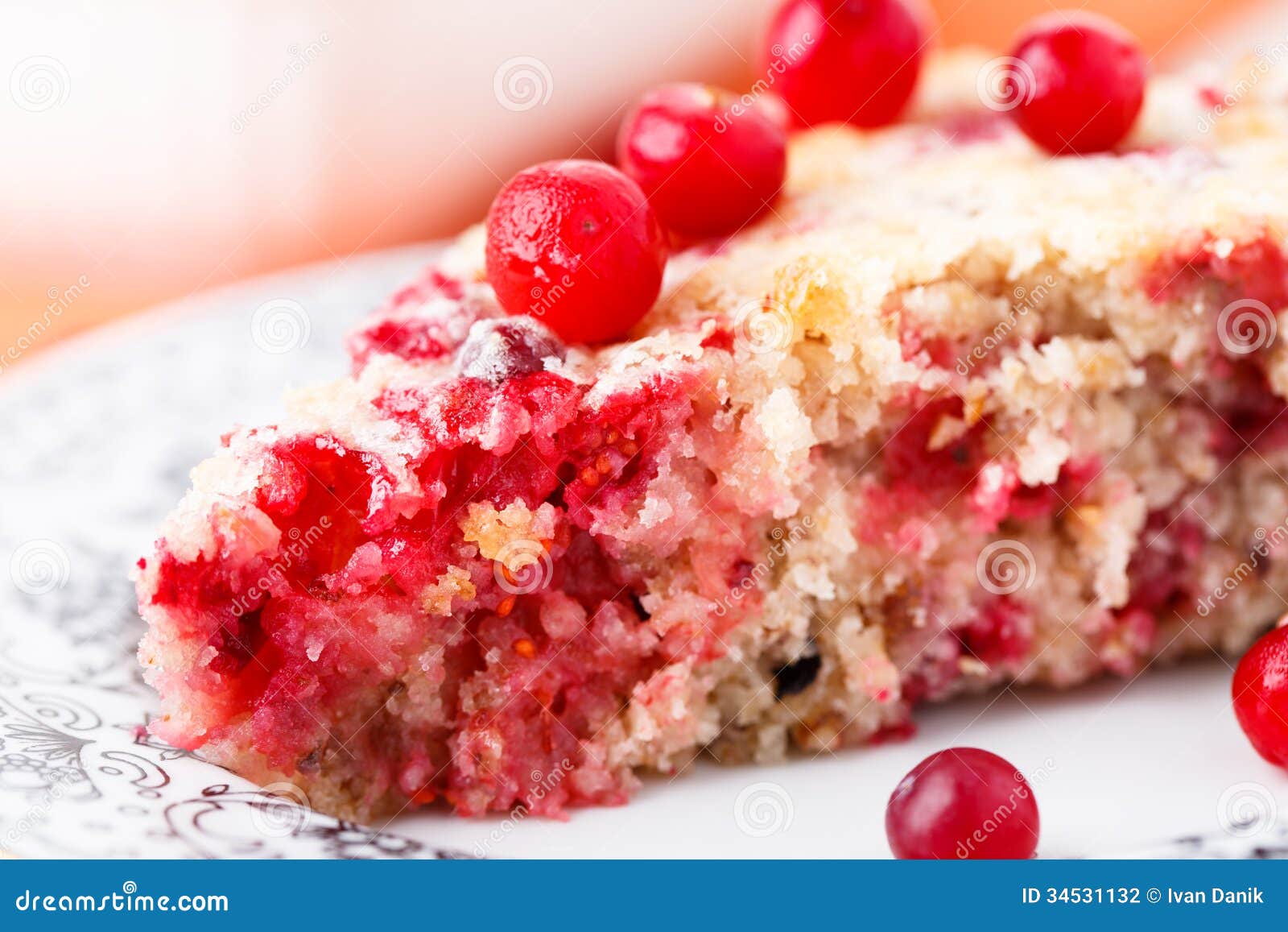 Slice of cranberry pie stock photo. Image of sweet, pastry - 34531132