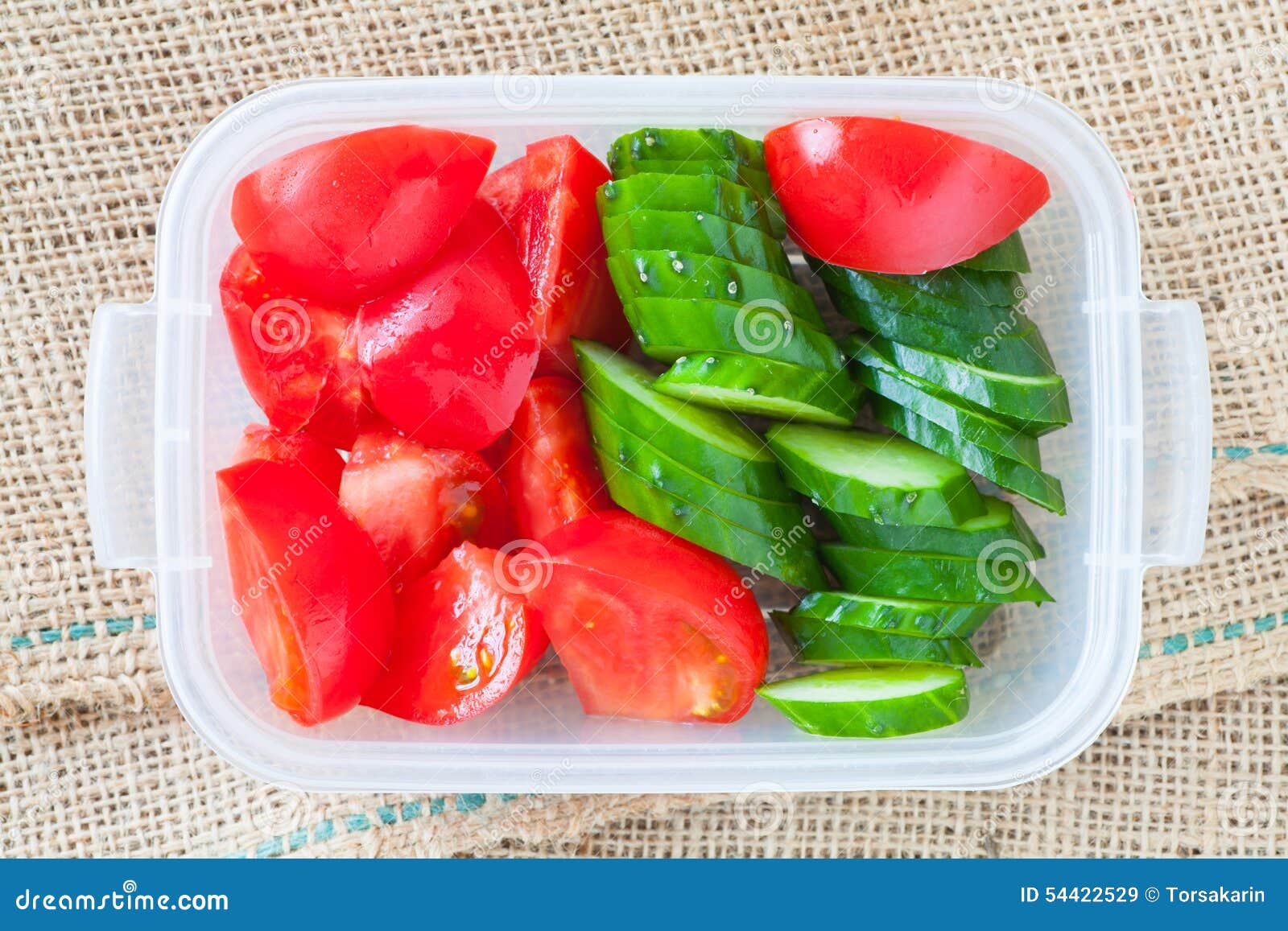 Slice Cucumber and Slice Tomato Stock Image - Image of health, case ...