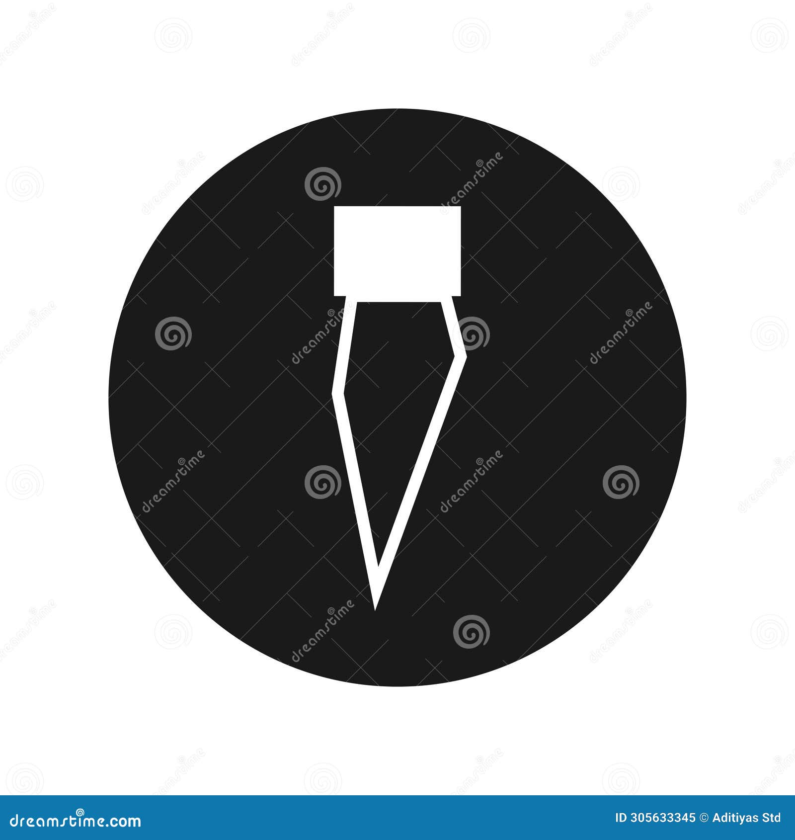 Slice Cut Icon Vector, Isolated on White Background Vector. Stock ...