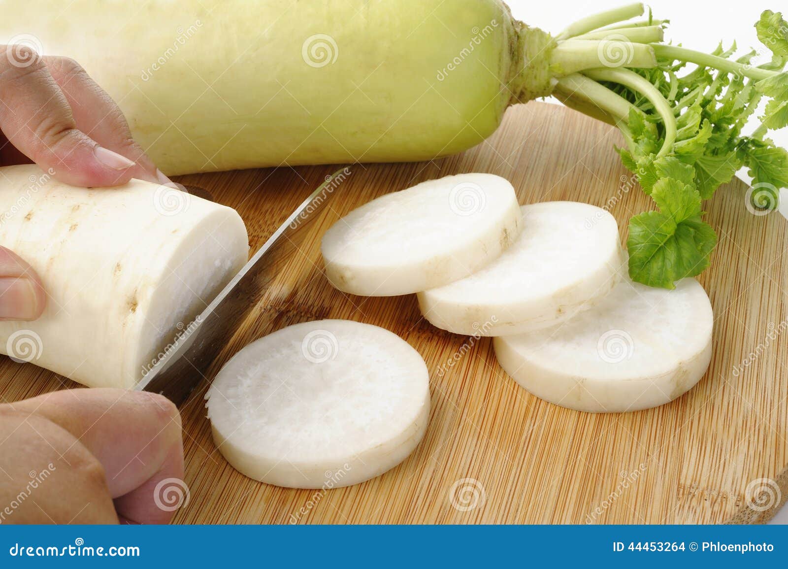 Slice daikon radish stock photo. Image of organic, agricultural - 44453264