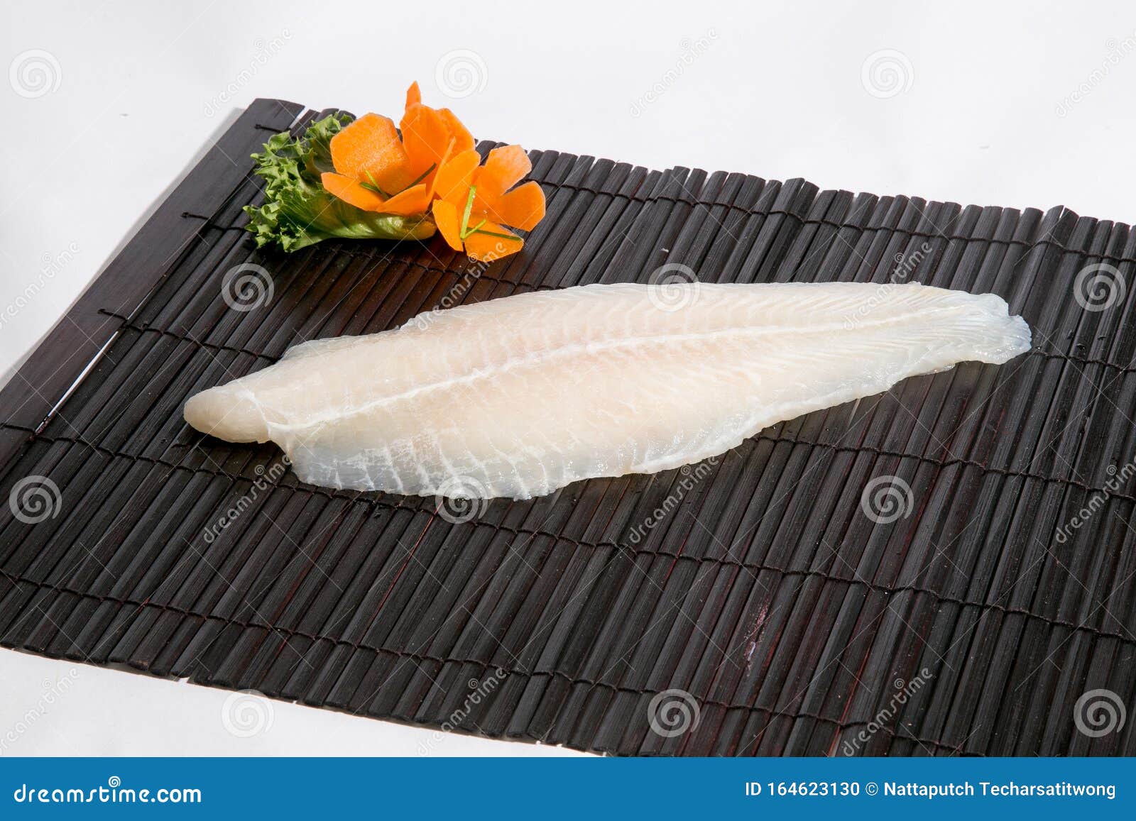 Slice of dolly fish meat stock photo. Image of fillet - 164623130