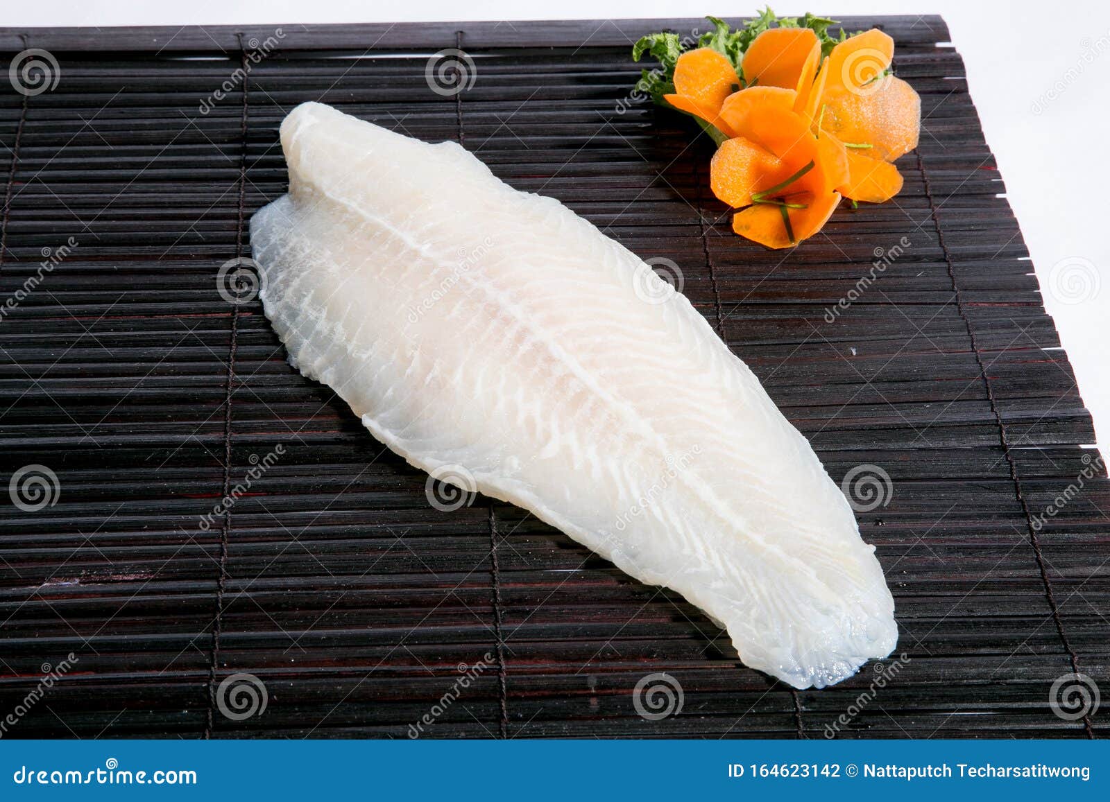 Slice of dolly fish meat stock photo. Image of healthy - 164623142