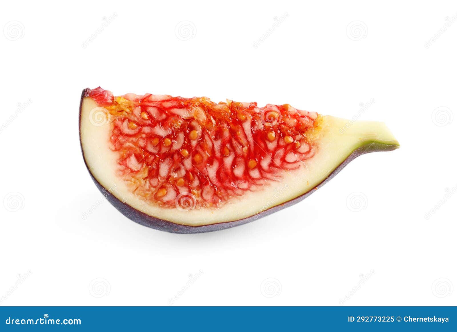 Slice of Fresh Fig Isolated on White Stock Image - Image of snack, food ...