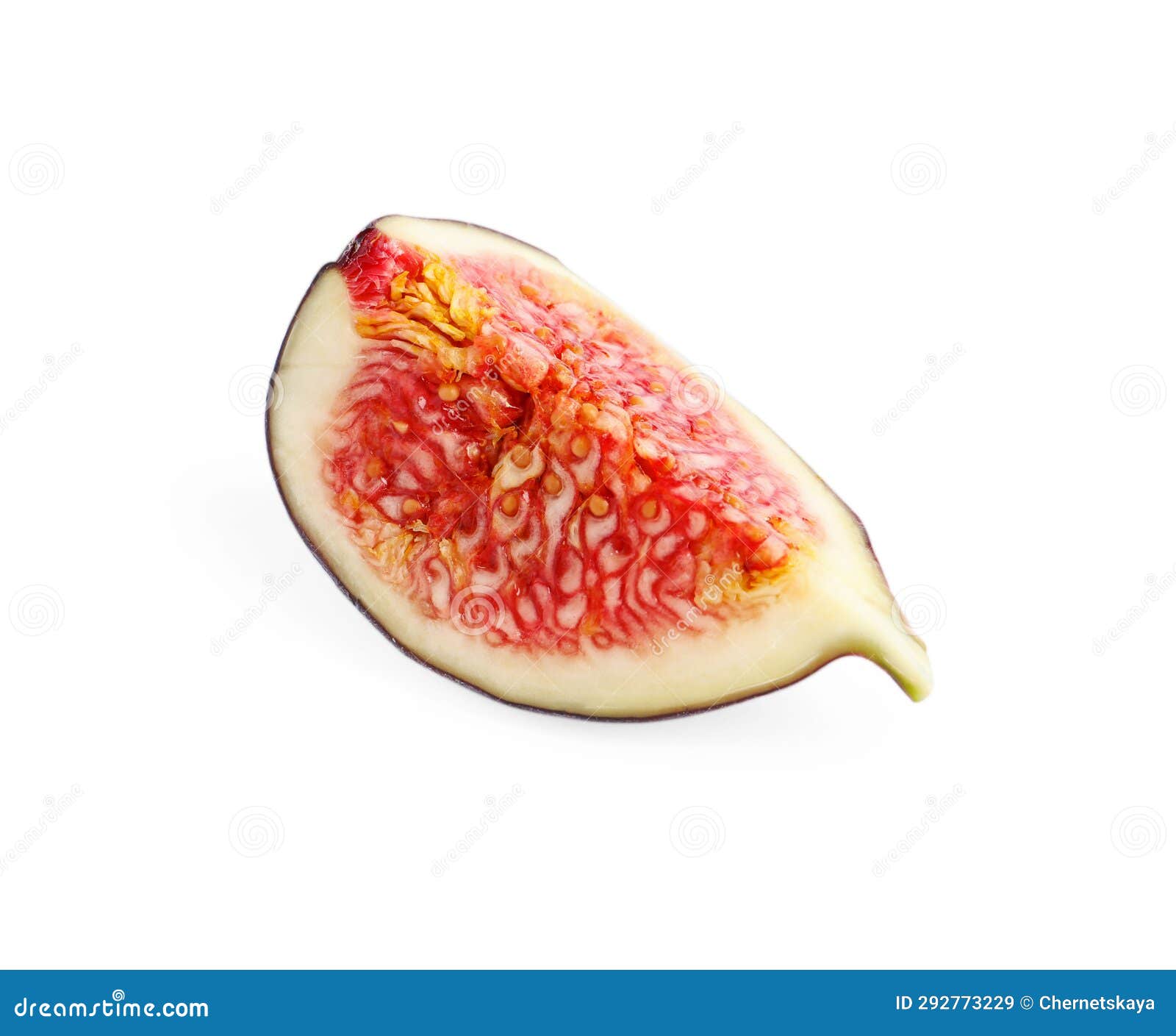 Slice of Fresh Fig Isolated on White Stock Image - Image of healthy ...