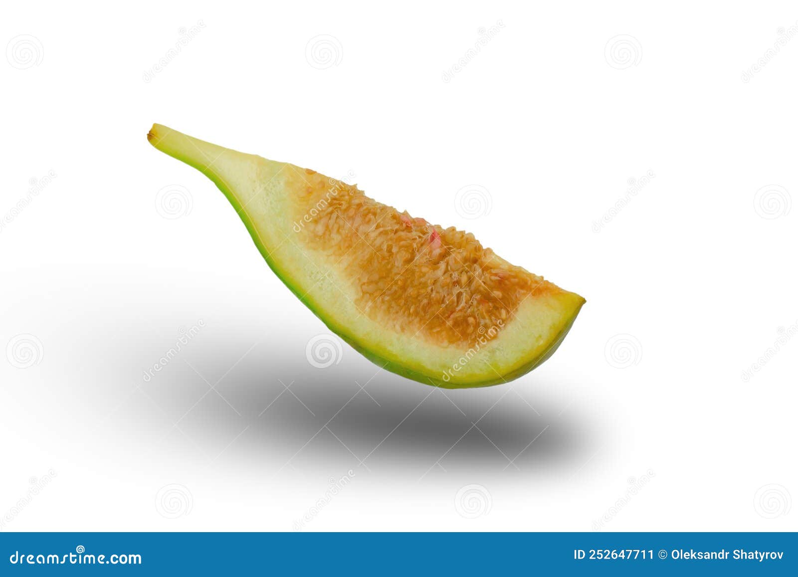 Slice of Fresh Figs Isolated on White Stock Image - Image of segment ...