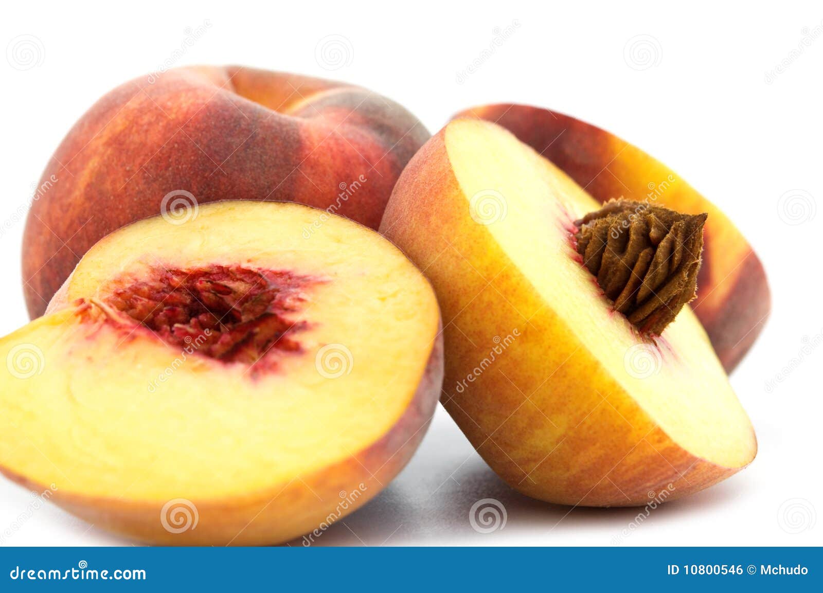 Slice fresh peaches stock photo. Image of peach, healthy - 10800546