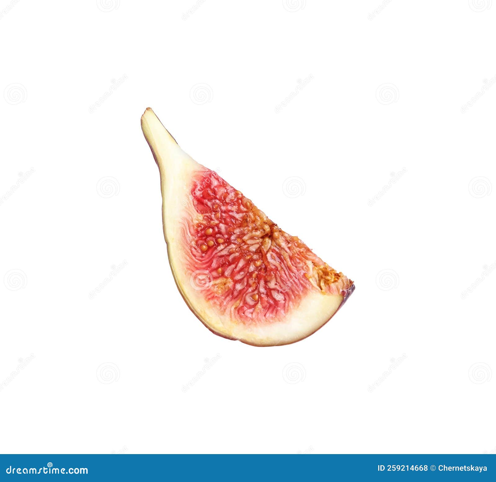 Slice of Fresh Ripe Fig Isolated on White Stock Photo - Image of ...