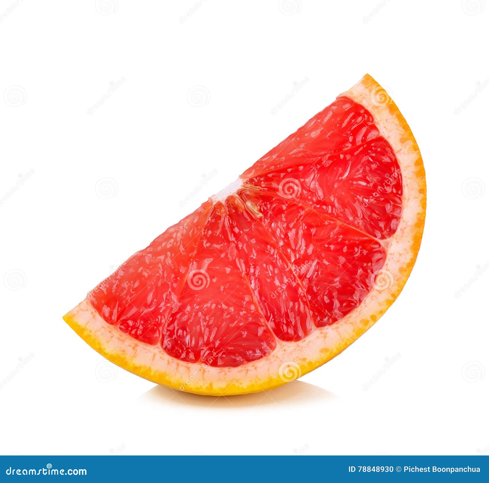 Slice of Grapefruit Isolated on the White Background Stock Photo ...