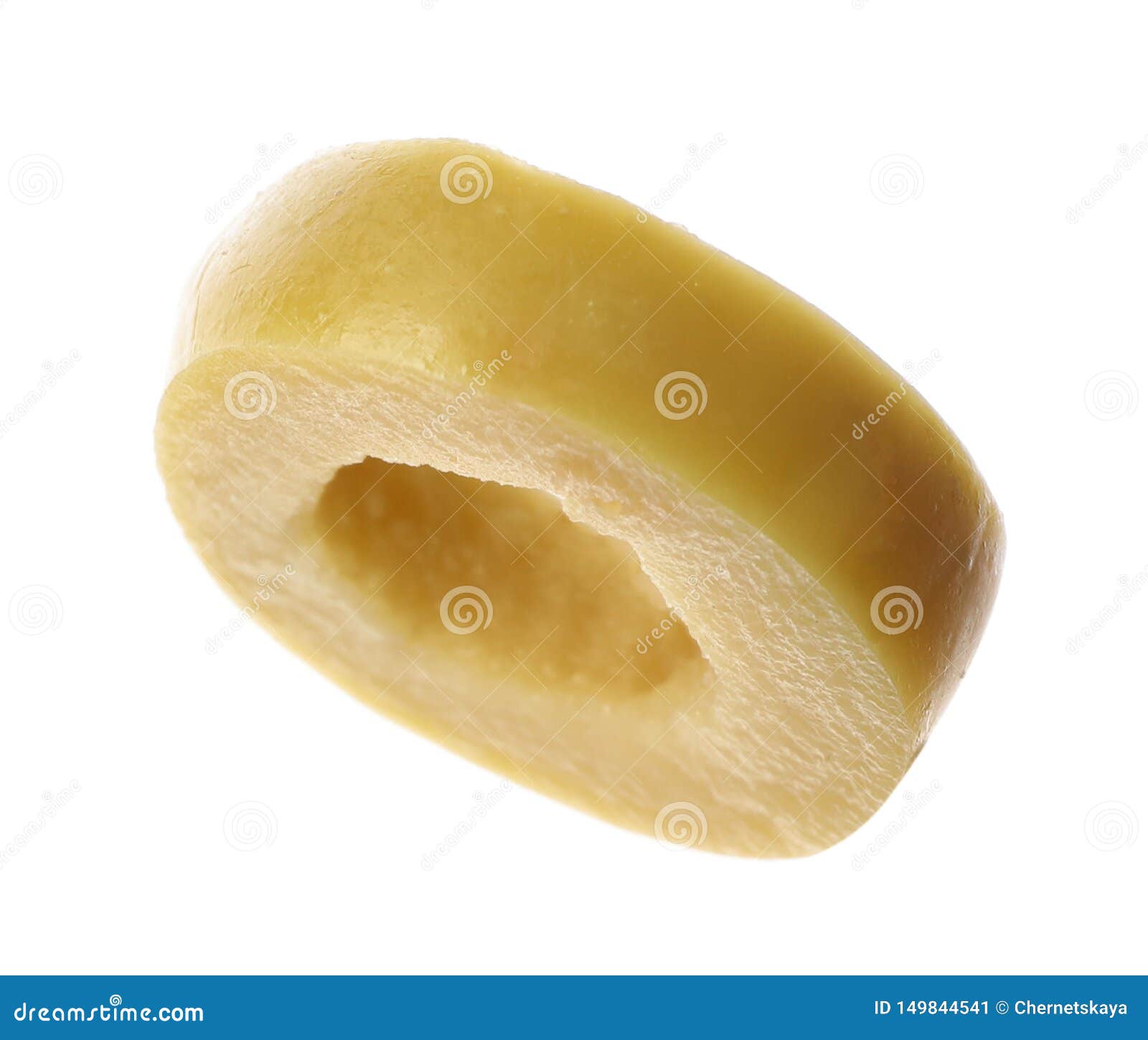 Slice of Green Olive Isolated Stock Image - Image of oily, food: 149844541