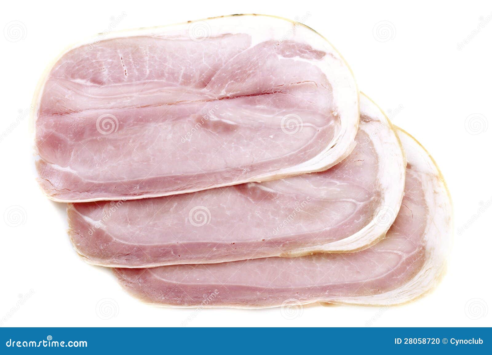 Slice of ham stock photo. Image of background, meat, detoured - 28058720