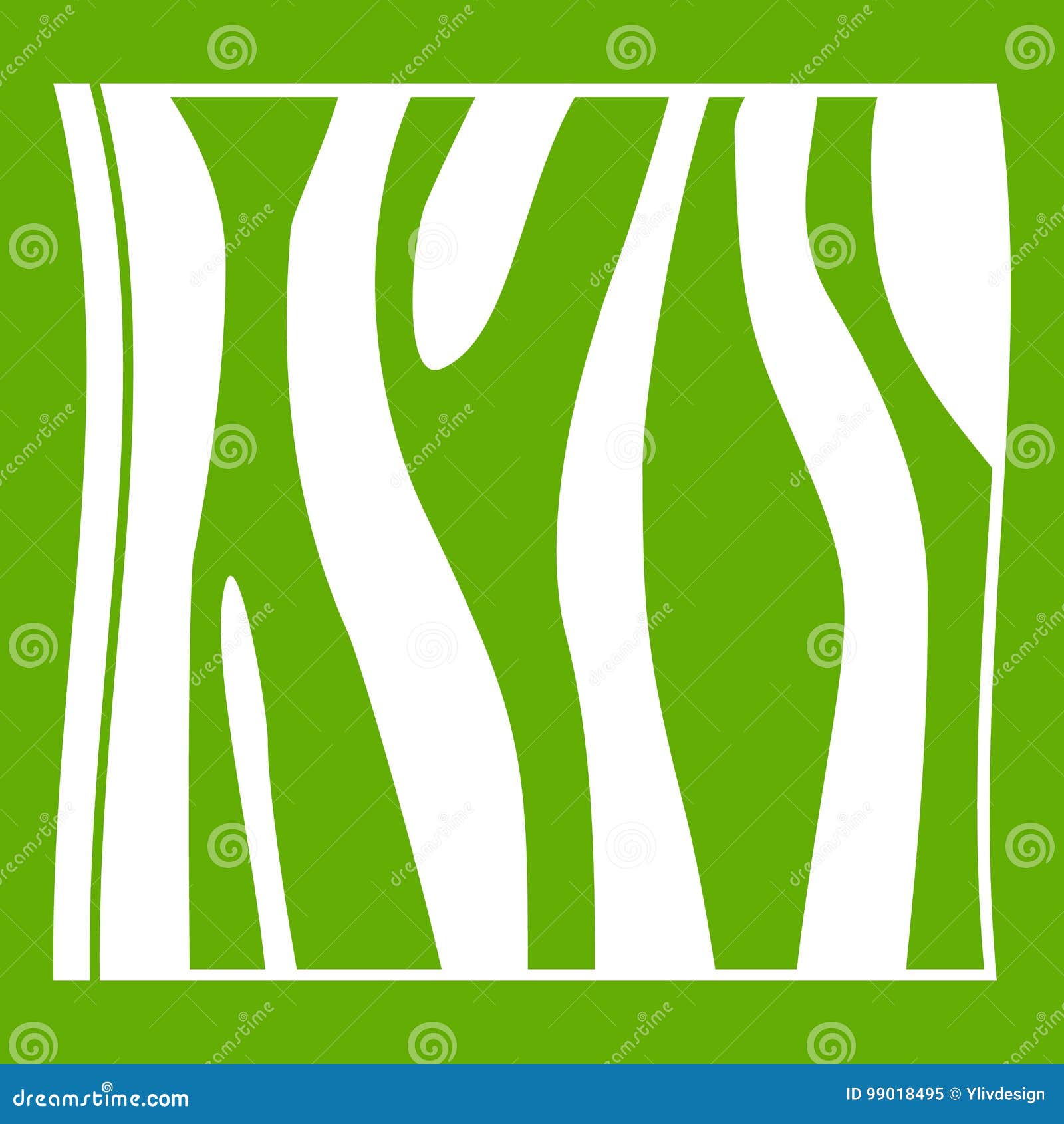 Slice of ham icon green stock vector. Illustration of pink - 99018495