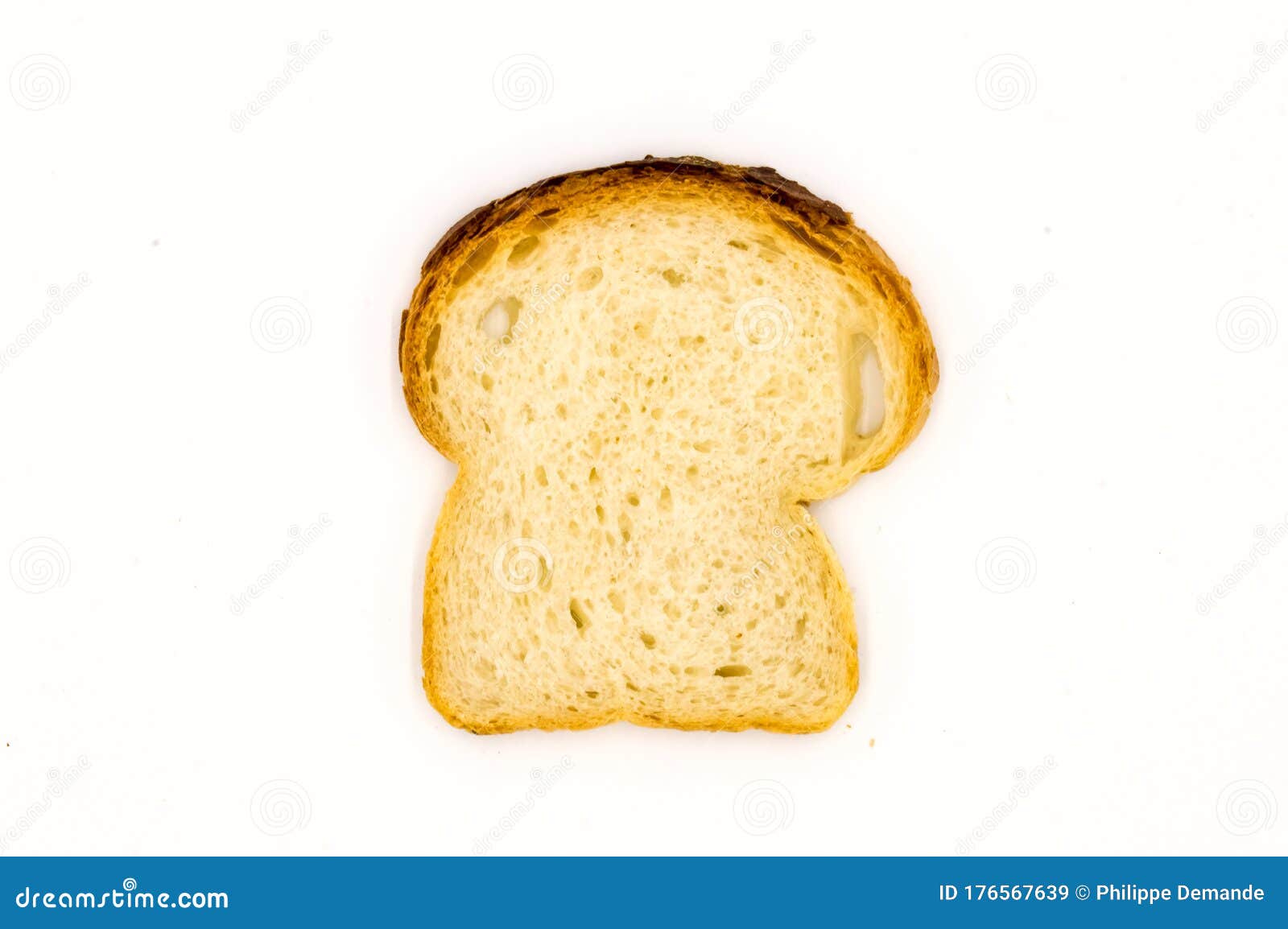 Slice of homemade bread stock image. Image of crust - 176567639