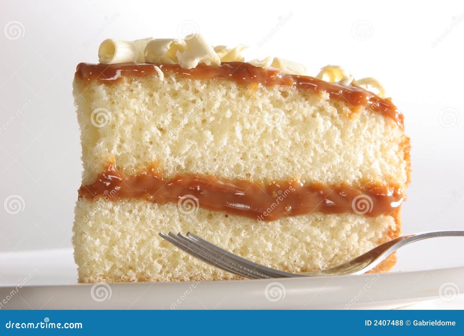 Slice of layered cake stock photo. Image of cake, layered - 2407488