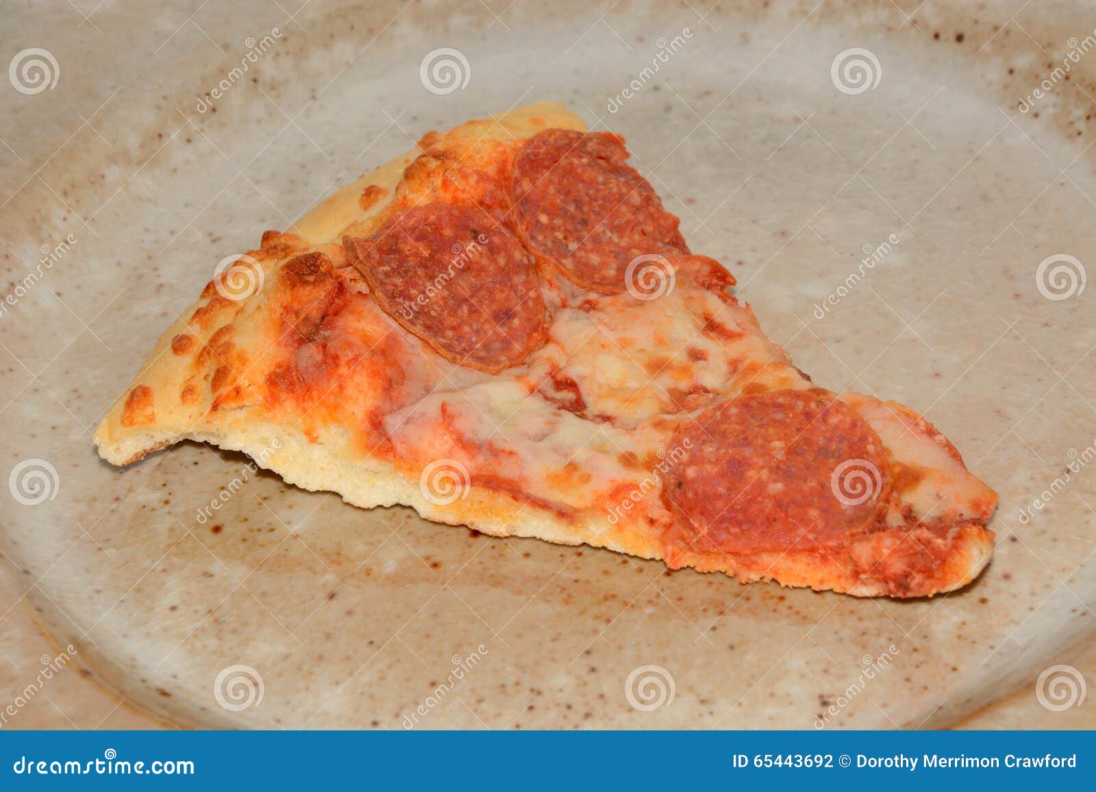 Slice of Leftover Cold Pizza Stock Photo - Image of cheese, breakfast ...