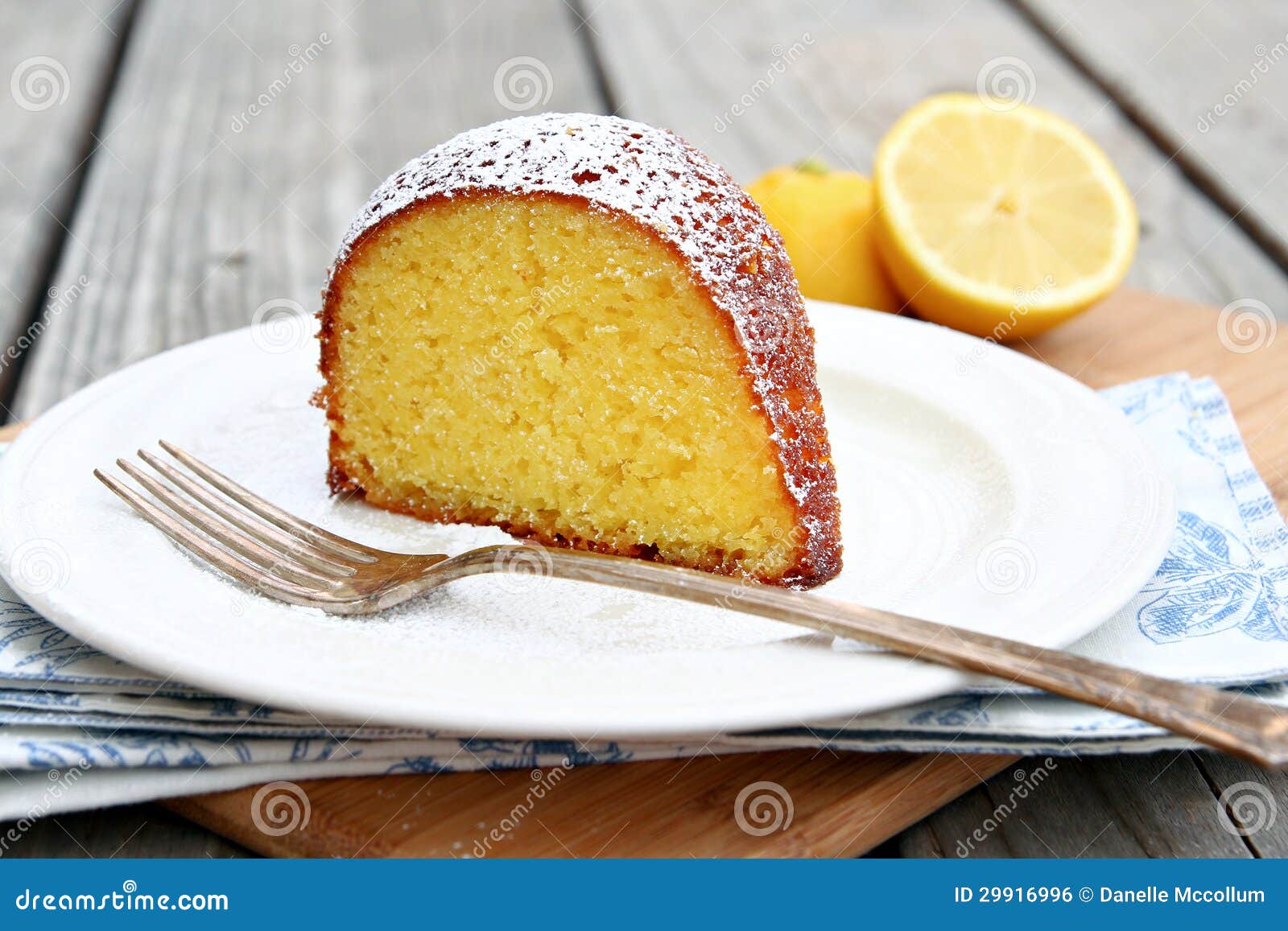 Lemon Cake stock photo. Image of treat, homemade, plate - 29916996
