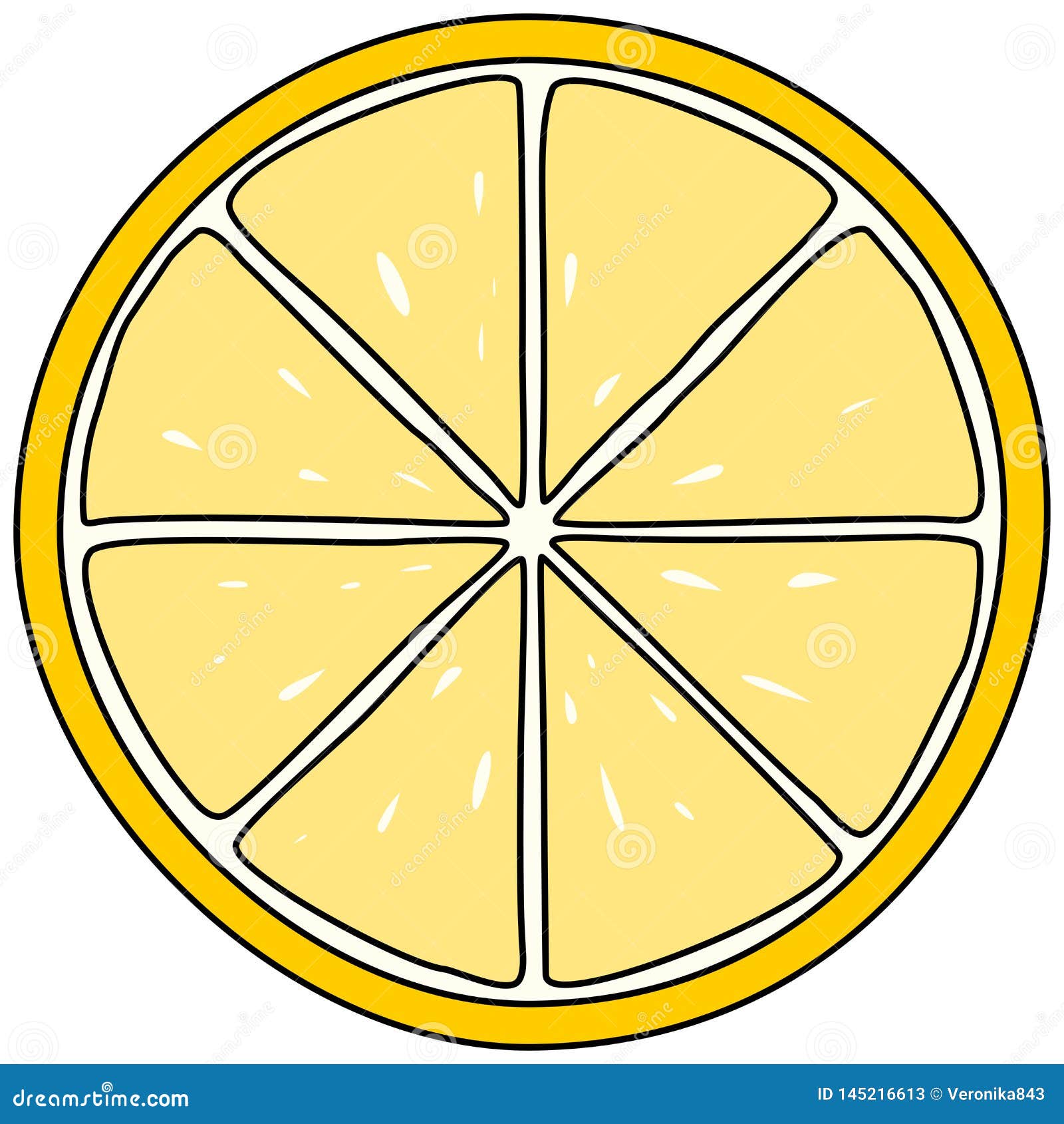 Slice of lemon icon stock vector. Illustration of slice - 145216613
