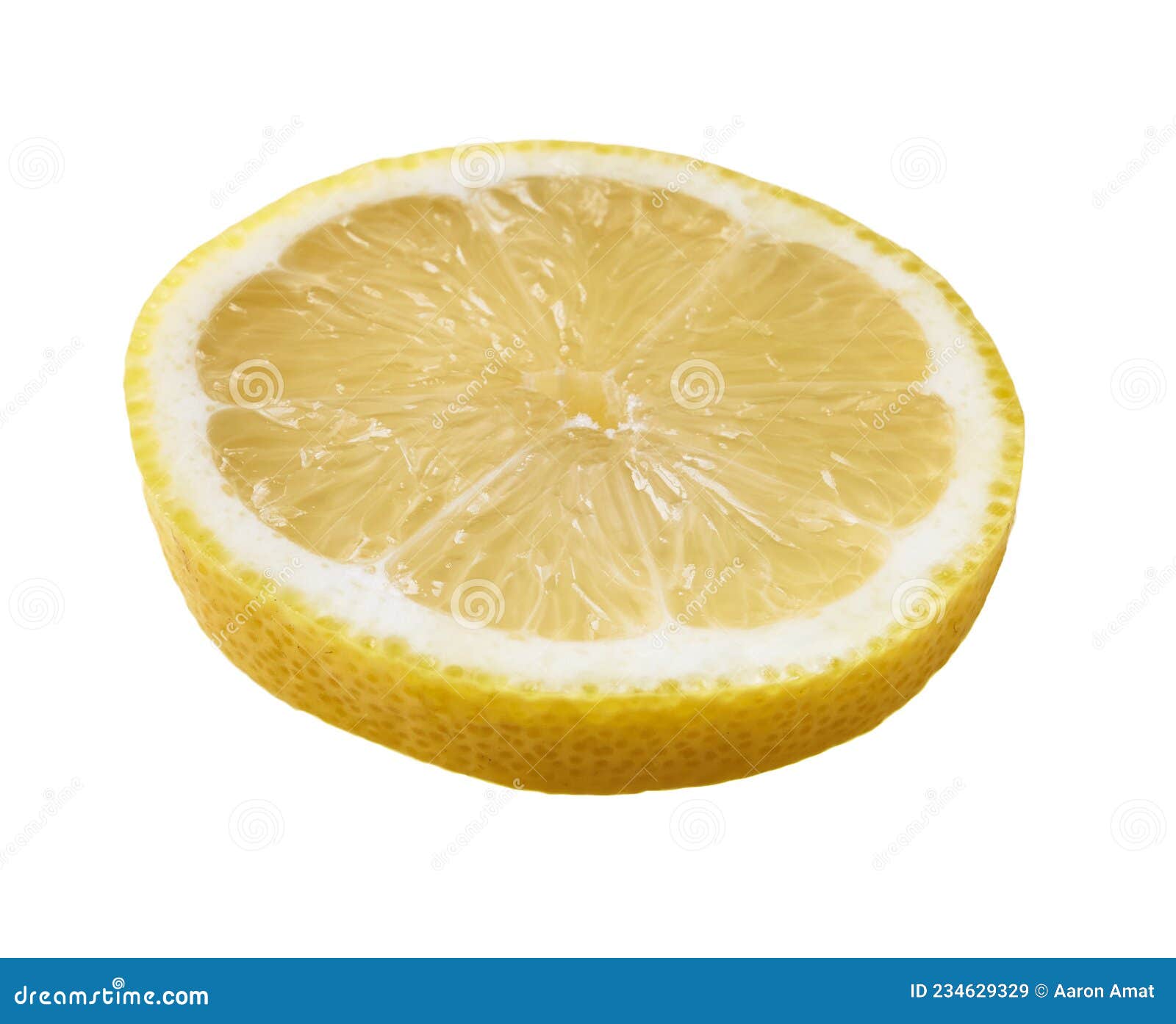 Slice of Lemon Isolated on a White Background Stock Image - Image of ...