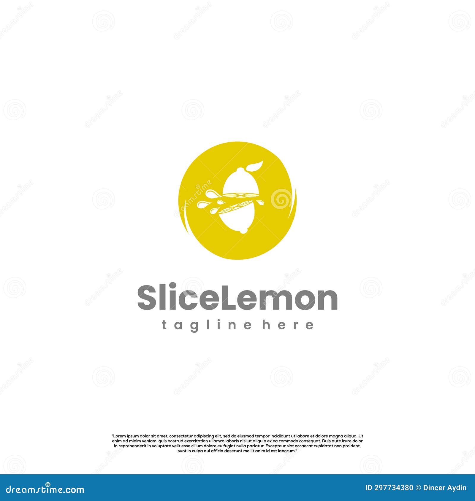 Slice Lemon Logo Design Icon Template Vector Stock Vector ...