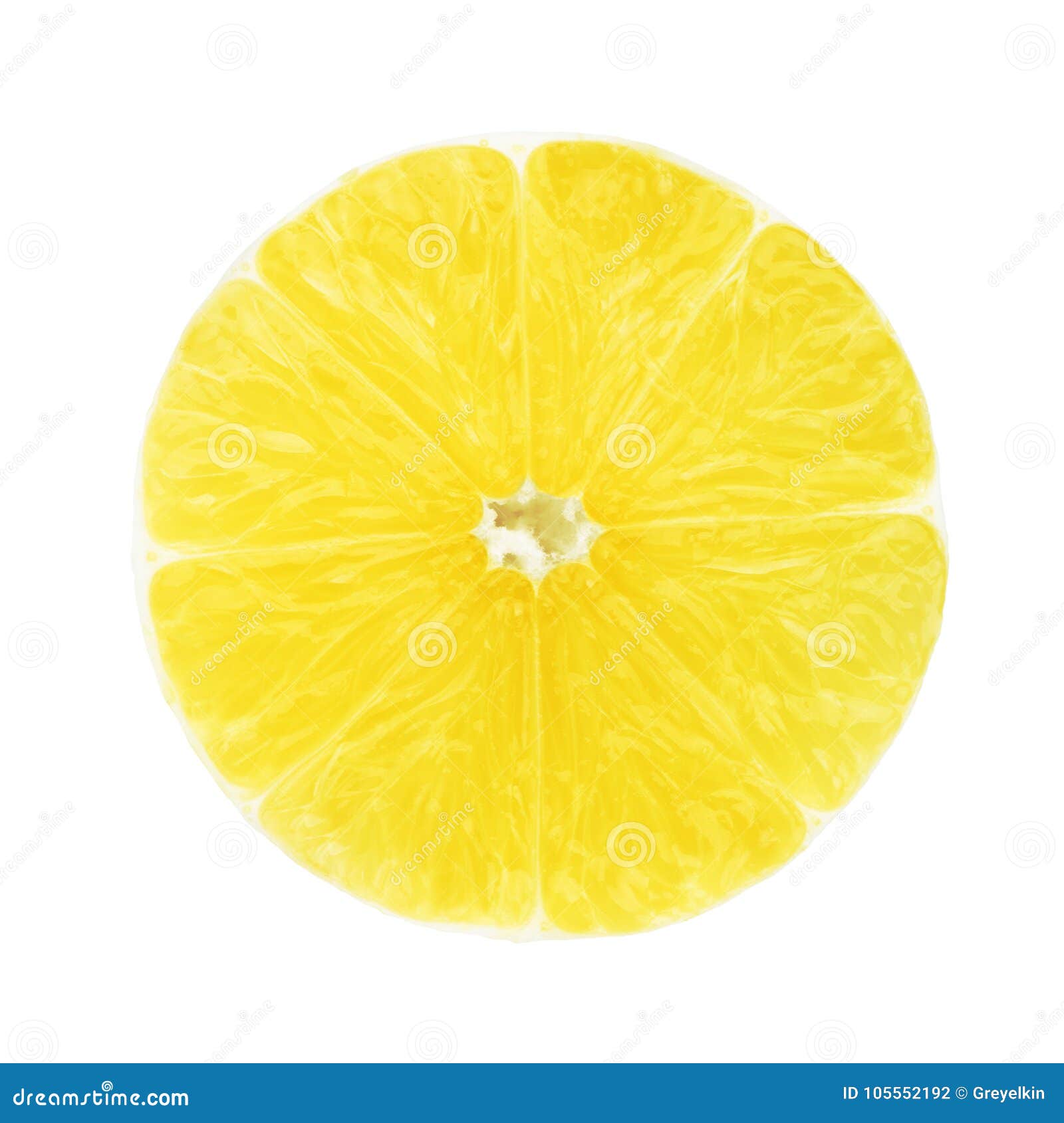 A Slice of Lemon without Peel Stock Photo - Image of spring, healthy ...